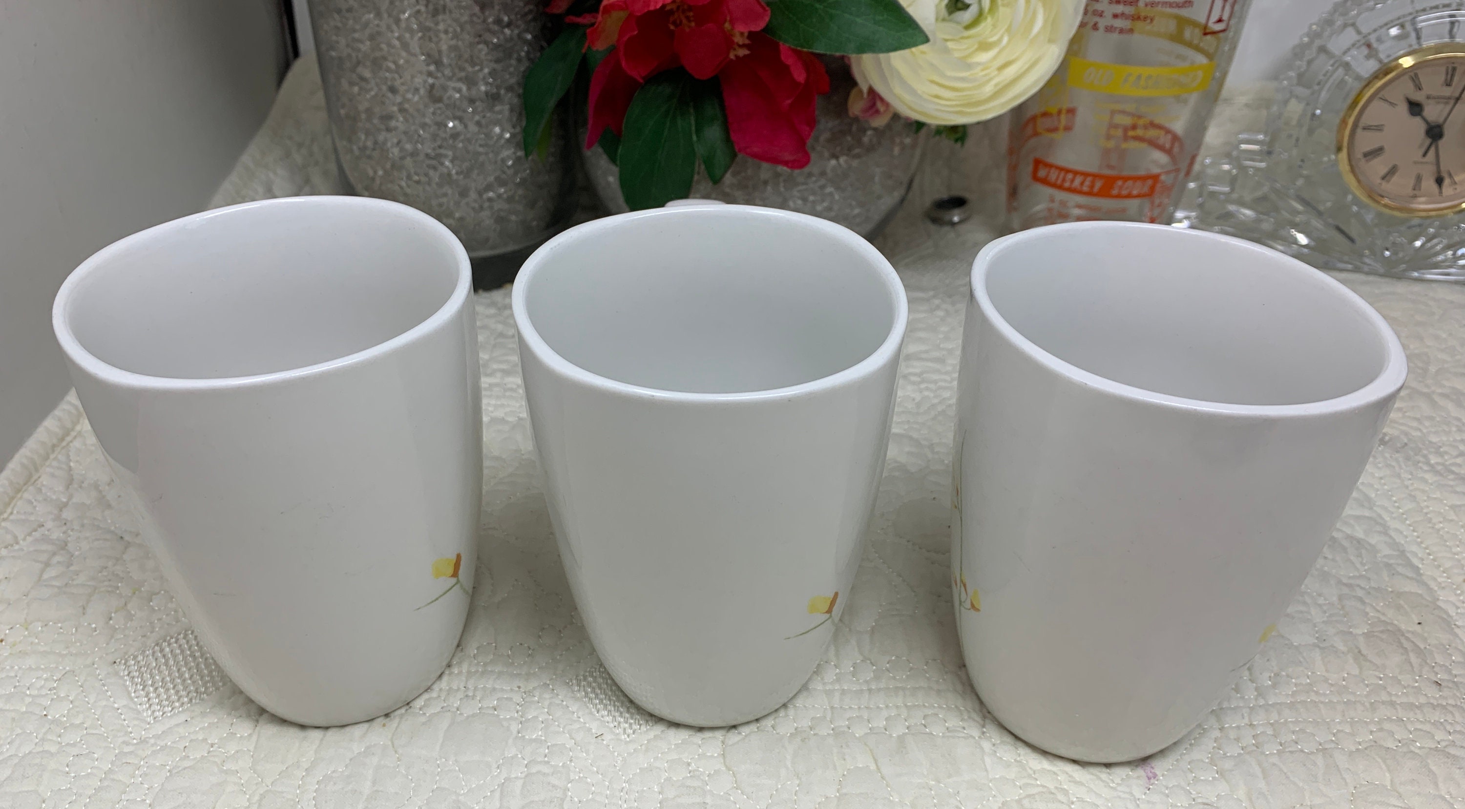 3 Kobe Corelle Square Stoneware Mugs Kobe Set of 3 Mugs - Etsy