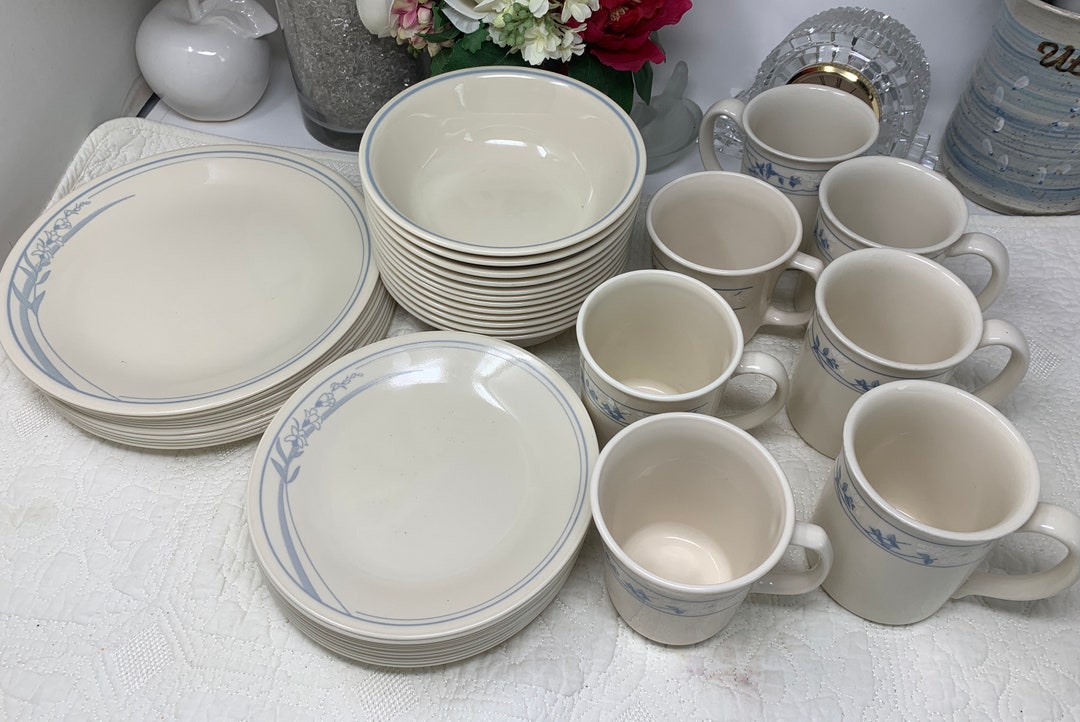 Corelle Livingware Blue Lily Replacements, Blue Lily Corelle by Corning ...