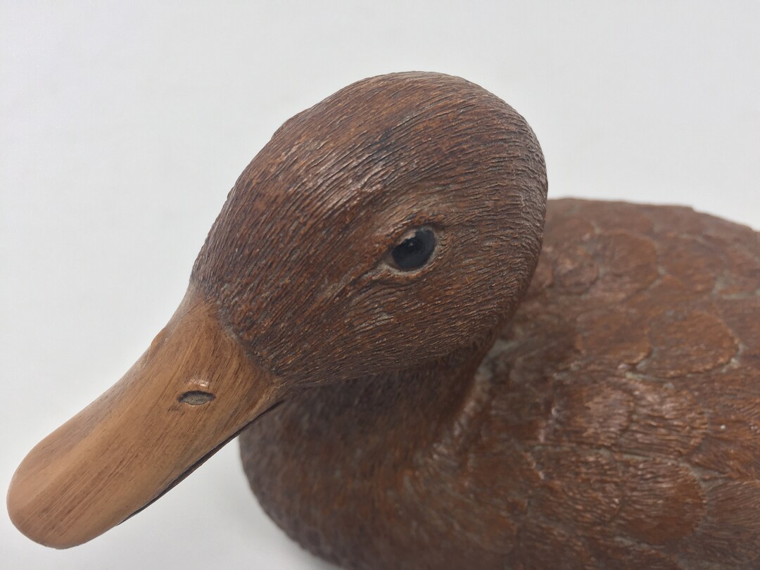 Vintage Stone Resin Duck Handcrafted Decorative Sculpture Statue ...