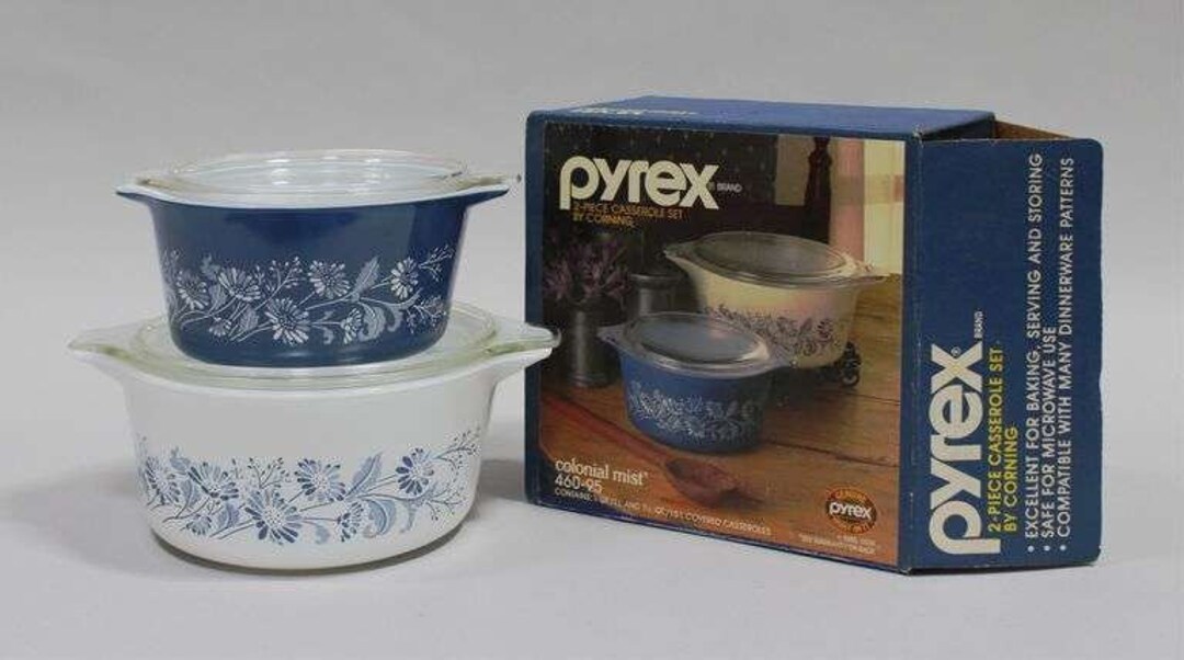 Colonial Mist by Pyrex Cinderella Casserole Set, Circa 1983 to 1986 ...
