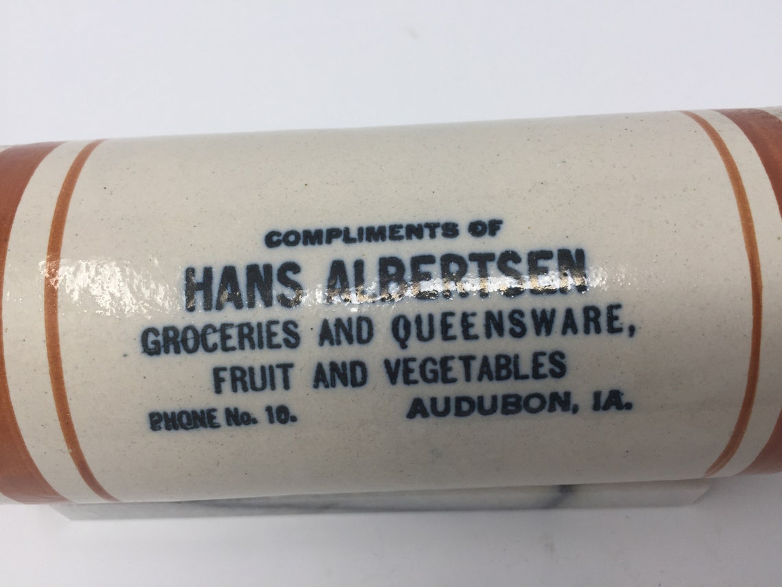 RARE Beautiful 19th C Antique Red Wing Banded Stoneware - Etsy