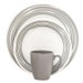 Corelle Boutique Brushed Silver, Silver Swoops White Ground, SOLD ...