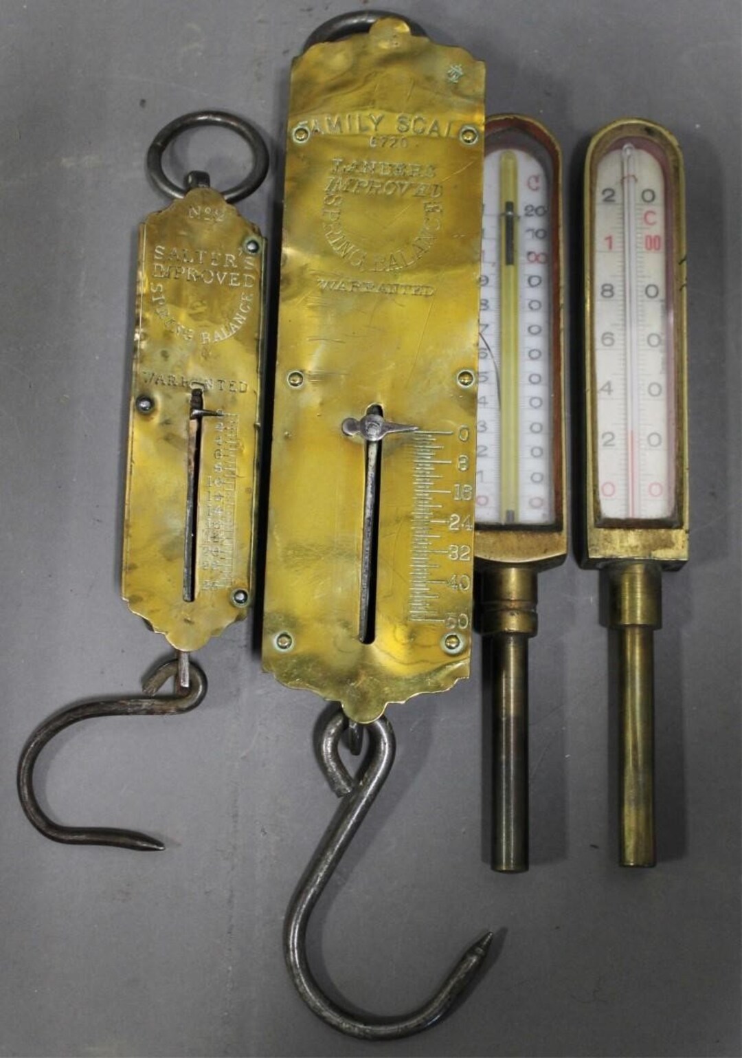 Vintage Lot of Collectible Brass Instruments, Brass Spring Hanging ...