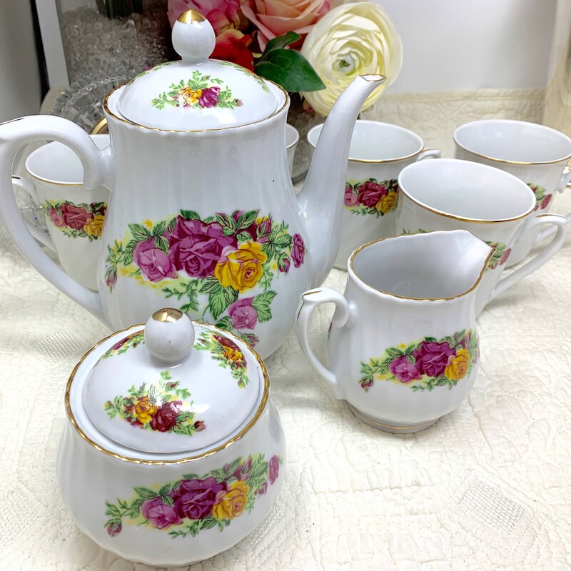Coffee and Tea Set - Etsy