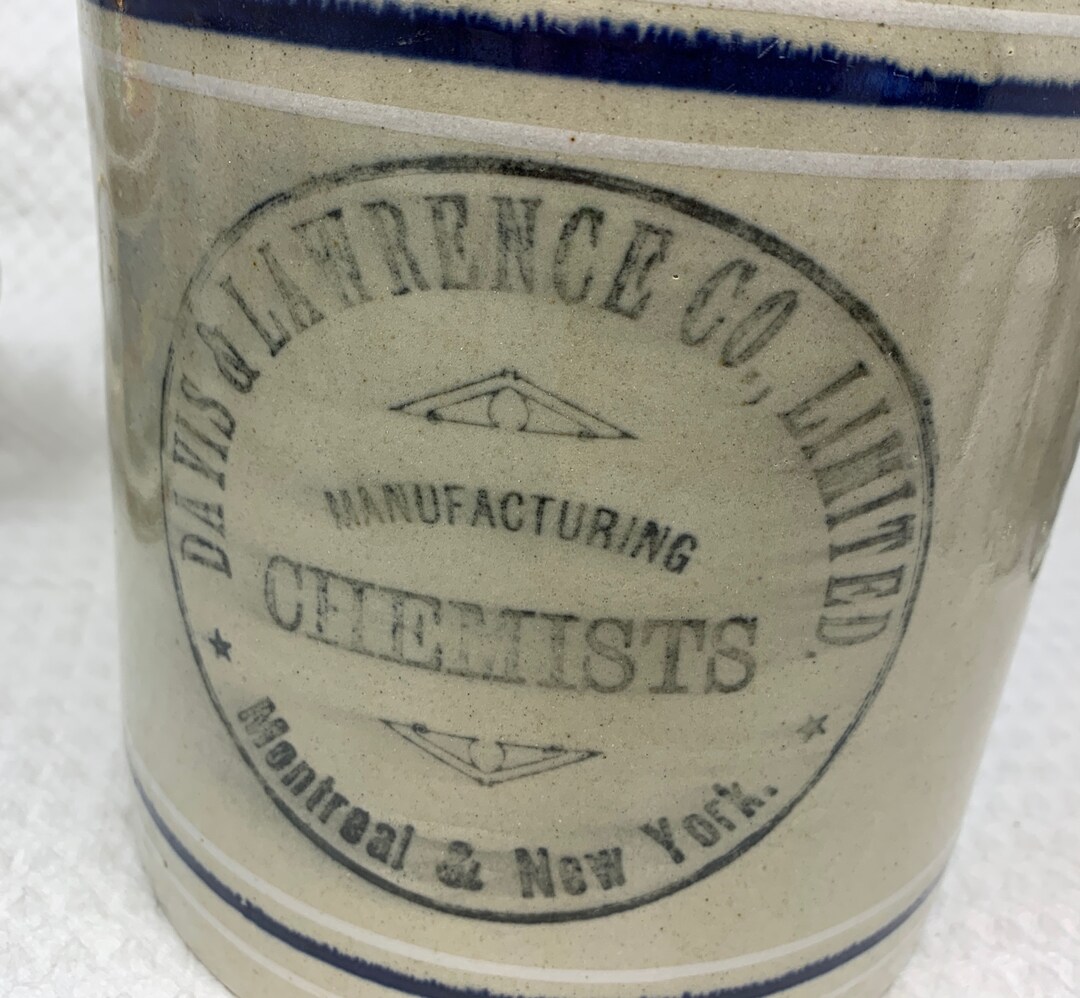 Antique Toronto Pottery Finger Crock, Davis and Lawrence Co. Limited ...