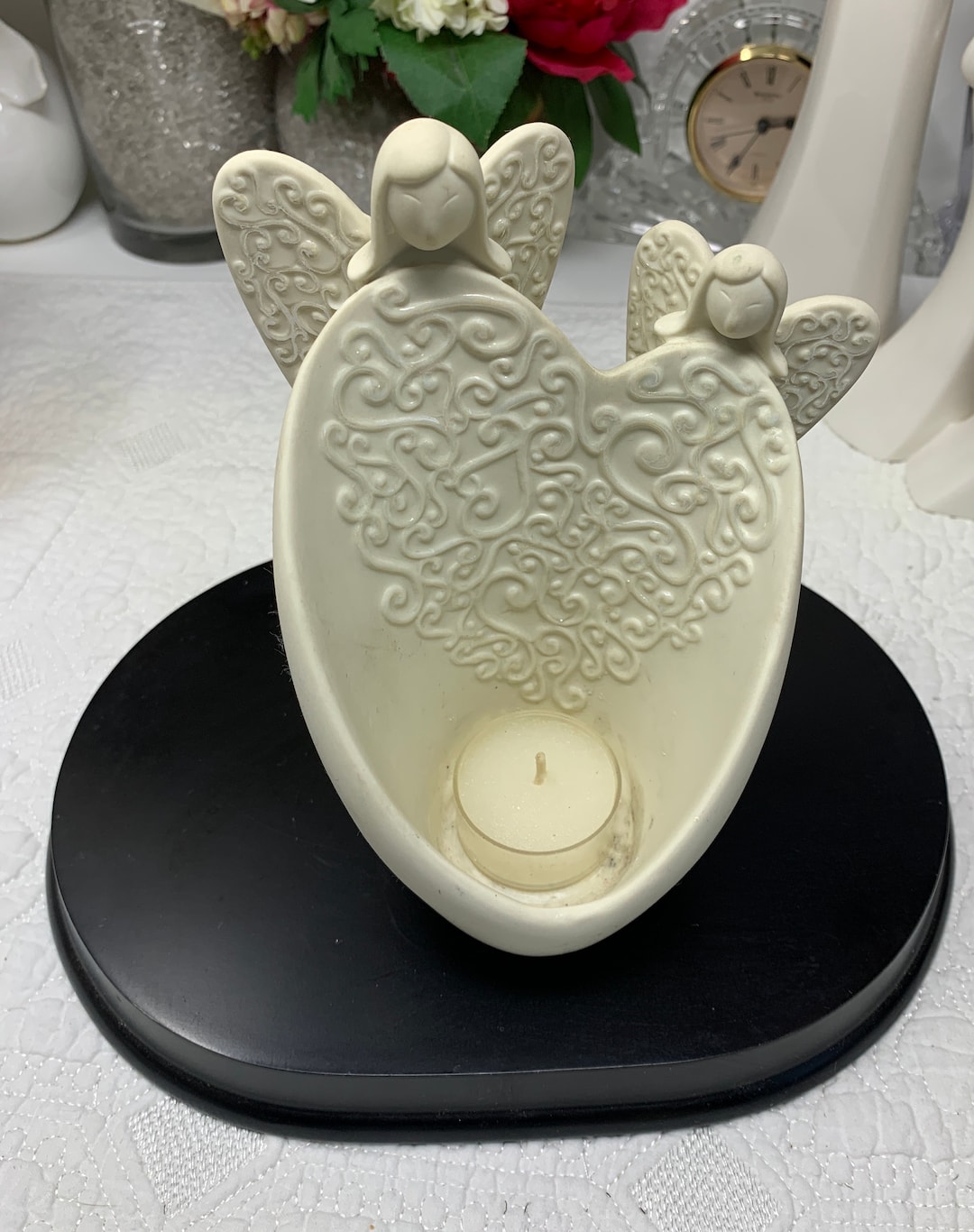 Partylite Ceramic Angels, Angel Tealight Holder, Partylite Tealight ...