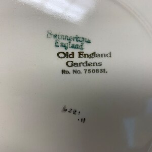 Swinnertons Old England Gardens Pattern, Cake Sandwich Tray & 5 Square ...