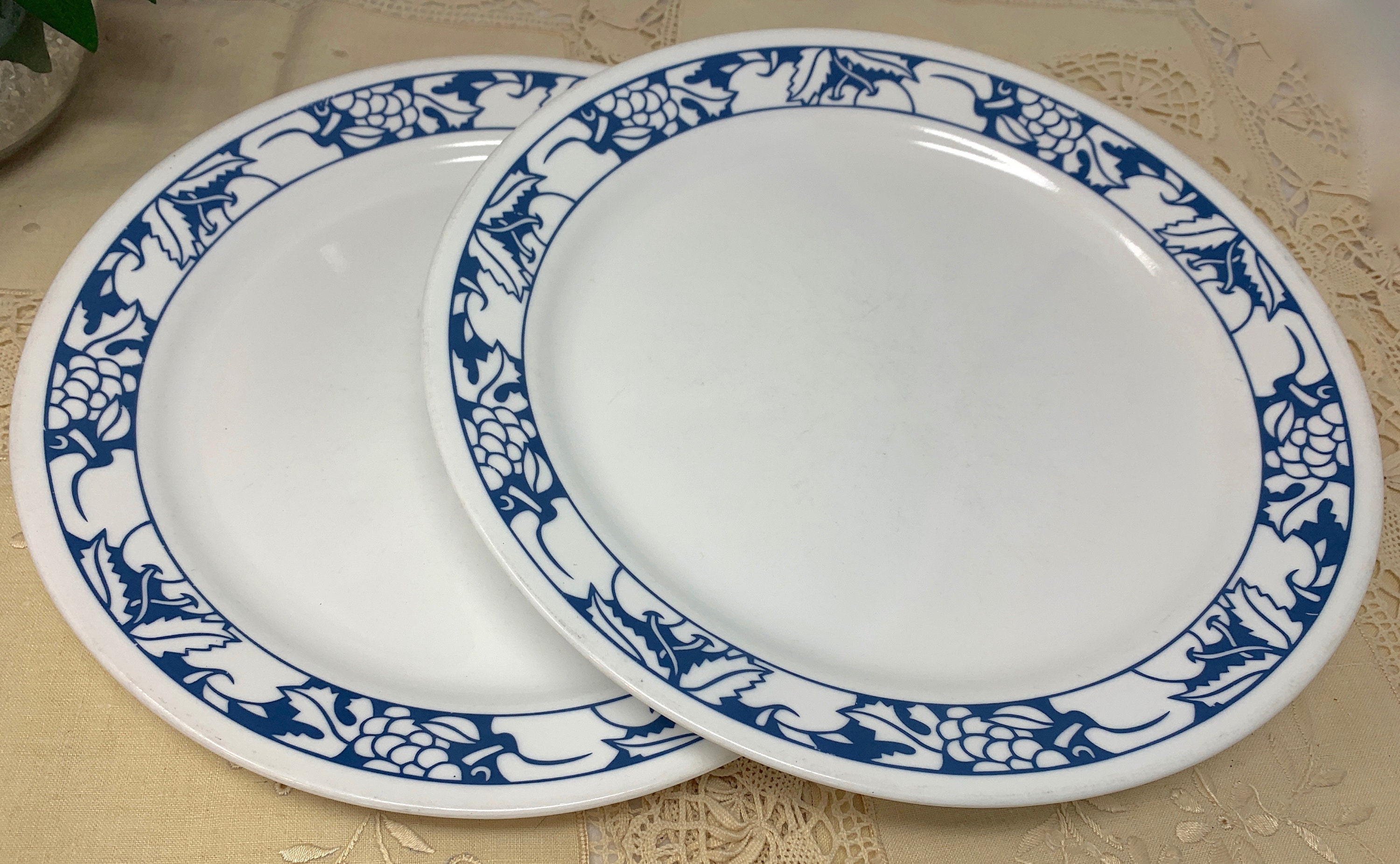 Corelle Harvest Time HTF Pattern Blue Fruit and Foliage - Etsy Canada