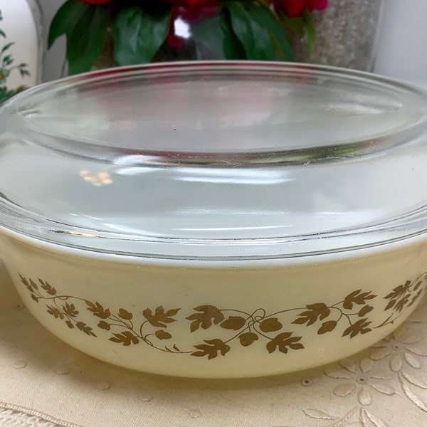 Pyrex Golden Leaf - Etsy