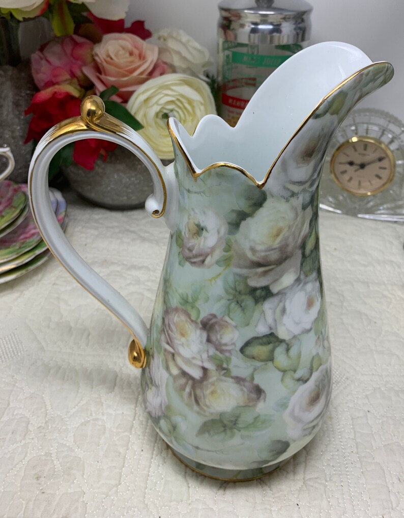 Skye Mcghie Antique Rose Porcelain Jug Vintage Porcelain - Etsy Canada