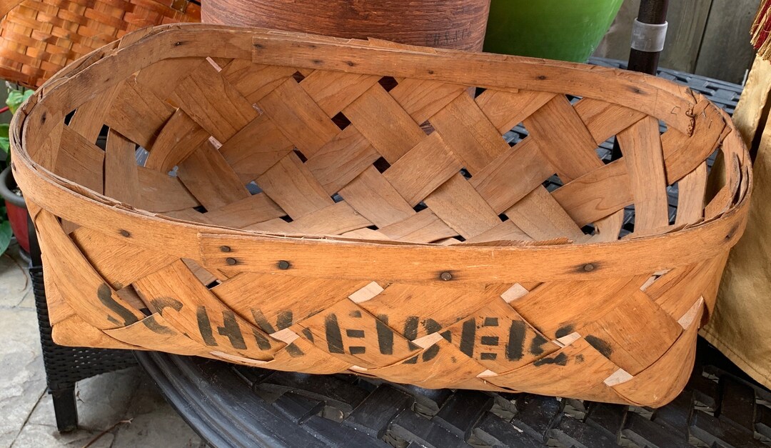 Schneider's Meat Packers Antique Store Display Basket, Fabulous Display ...