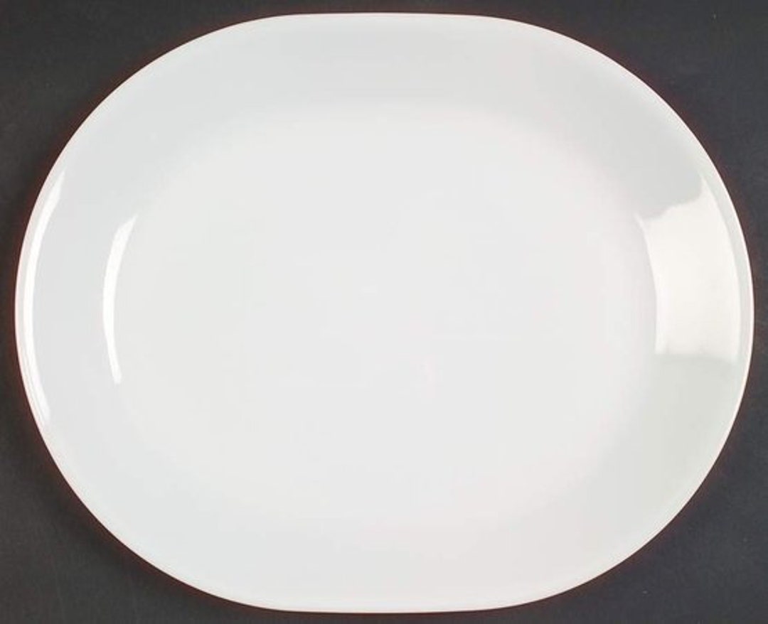 Corelle Pure White Oval Serving Platter, Elegant Pure White Dinnerware ...