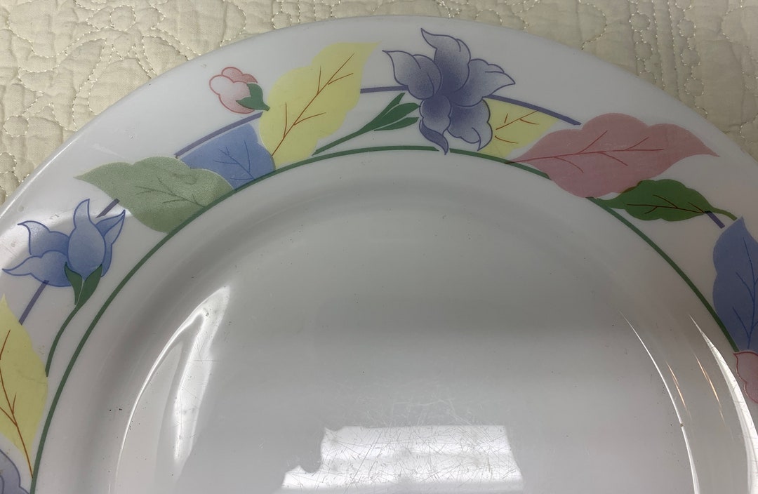 Vintage French Flo Arcopal Dinner Plate, Arcopal Flo French Vintage ...