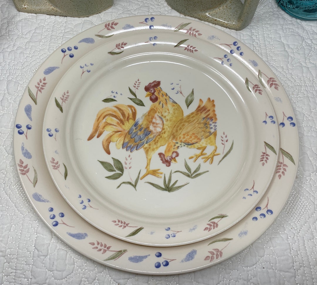 Corelle Impressions Country Morning Roosters Cream/beige Ground ...