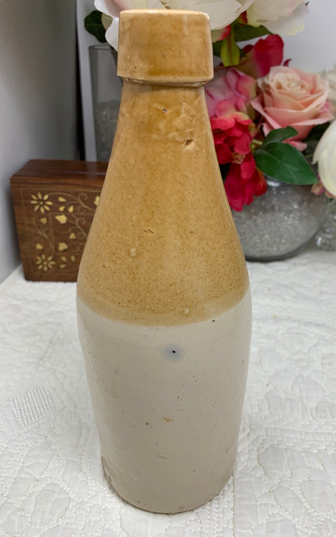 J Macintyre & Co Liverpool Antique Stout Bottle, Antique Two Tone Salt ...