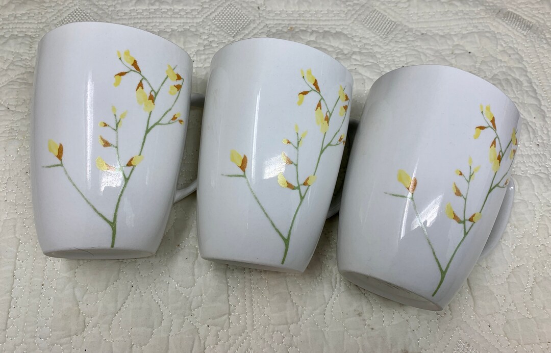3 Kobe Corelle Square Stoneware Mugs, Kobe Set of 3 Mugs Corelle by ...