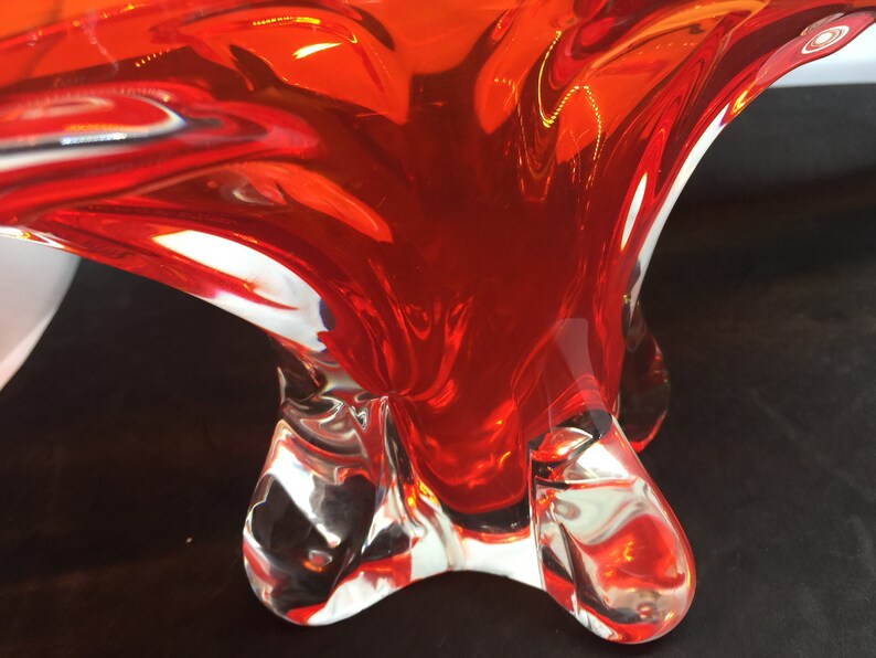 Chalet Art Glass Bird Gorgeous Mid Century Modern Large and - Etsy