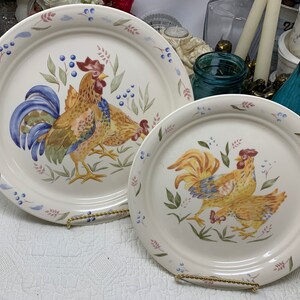 Corelle Impressions Country Morning Roosters Cream/beige Ground ...