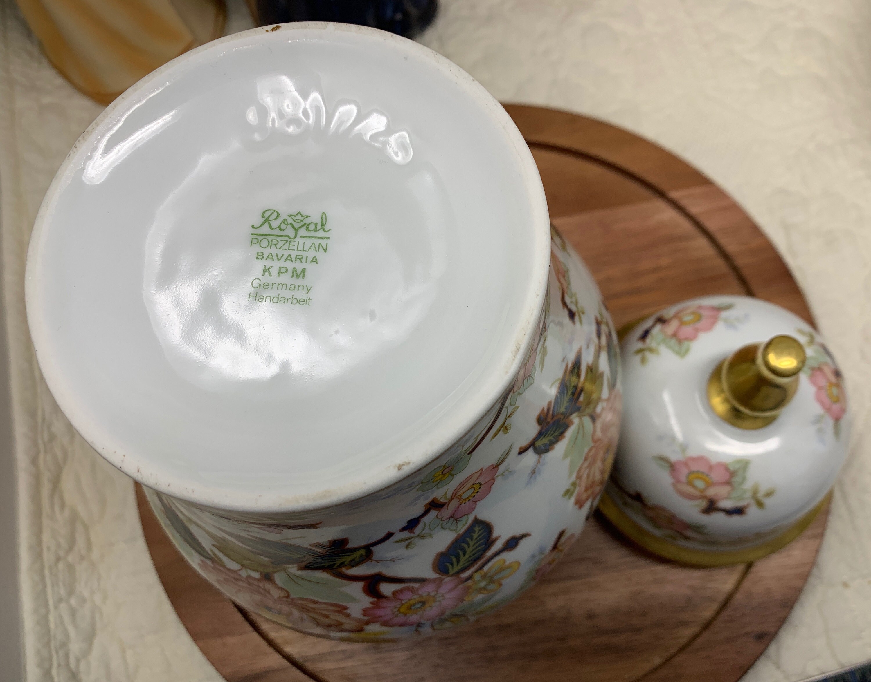 Royal Porzellan Bavaria KPM Germany Handarbeit Urn Vase Ginger - Etsy