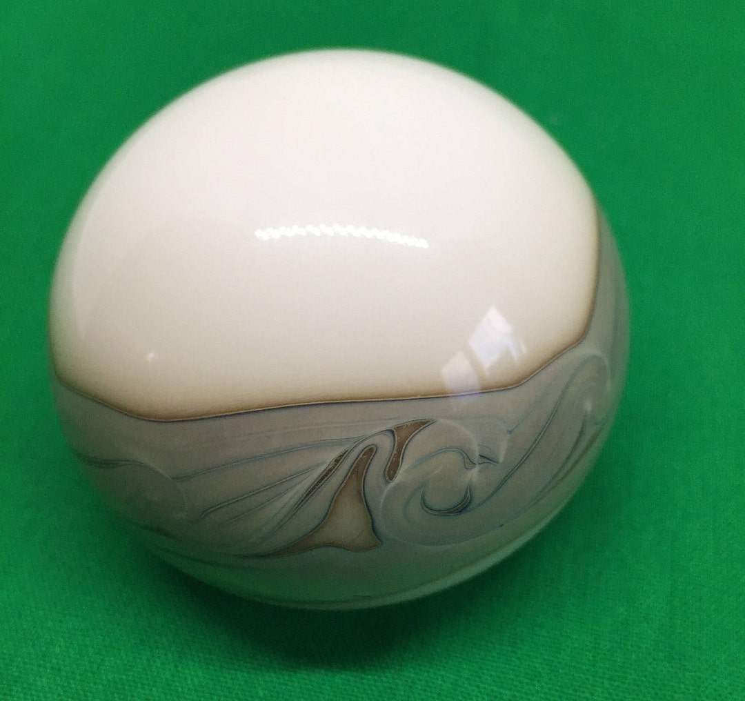 Signed J. Byron American Studio Art Glass Pulled Feather Pulled Waves ...