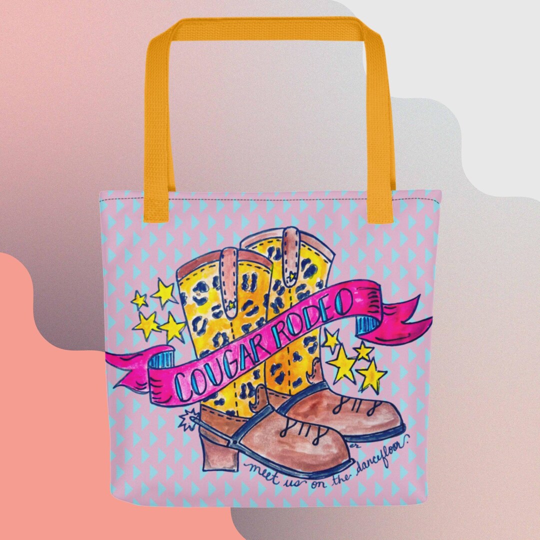 Cougar Rodeo *meet Us on the Dancefloor* Tote Bag, Cougar Themed ...