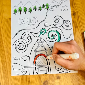 Explore More Coloring Sheet, Nature Themed Coloring Sheet, Nature Group ...