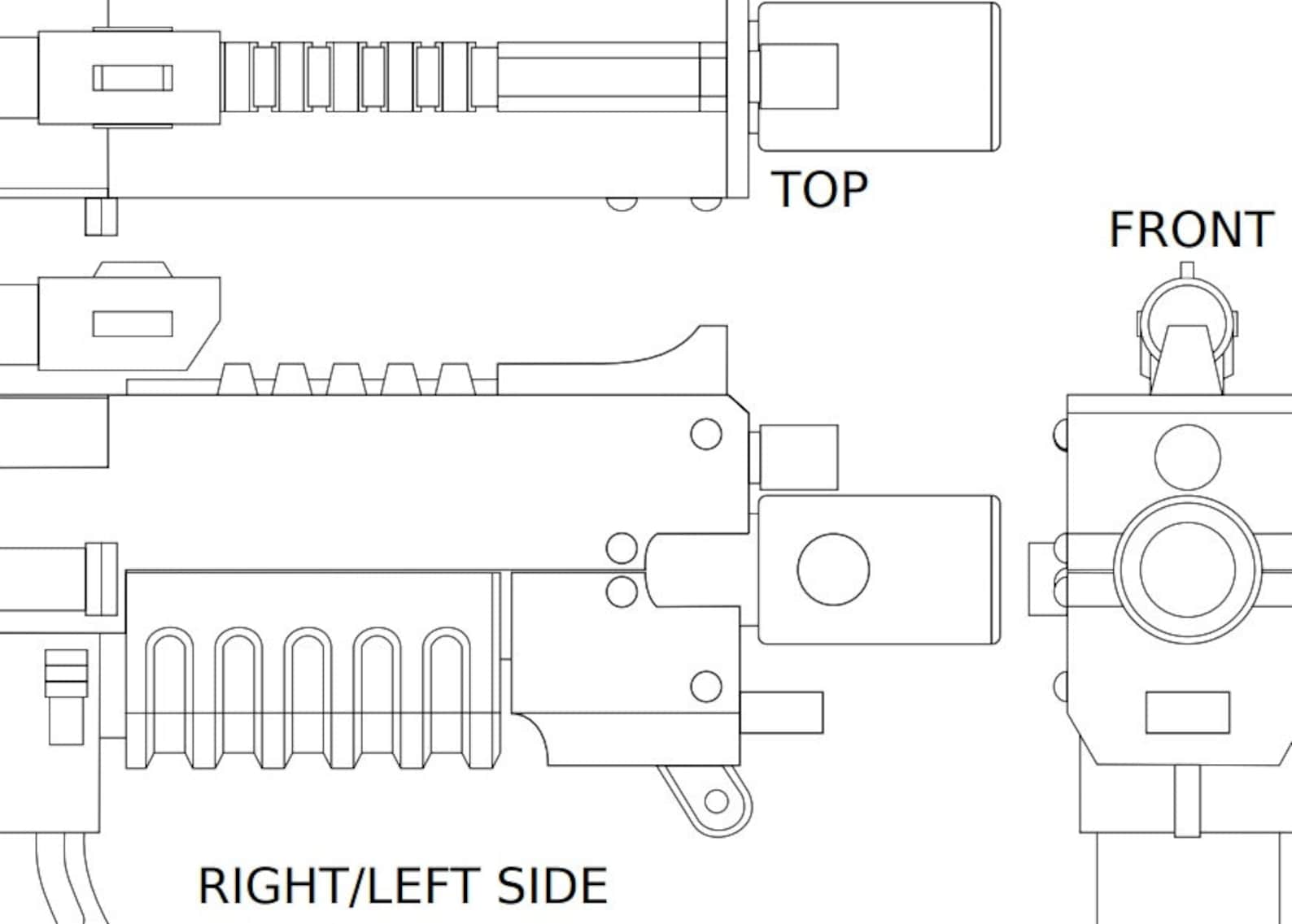 Basic Bolter Rifle (40k) Digital Reference Drawing for Prop Making - Etsy