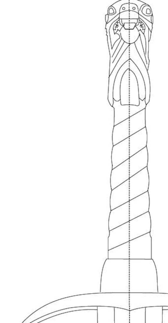 Longclaw Digital Digital Reference Drawing for Prop Making - Etsy UK