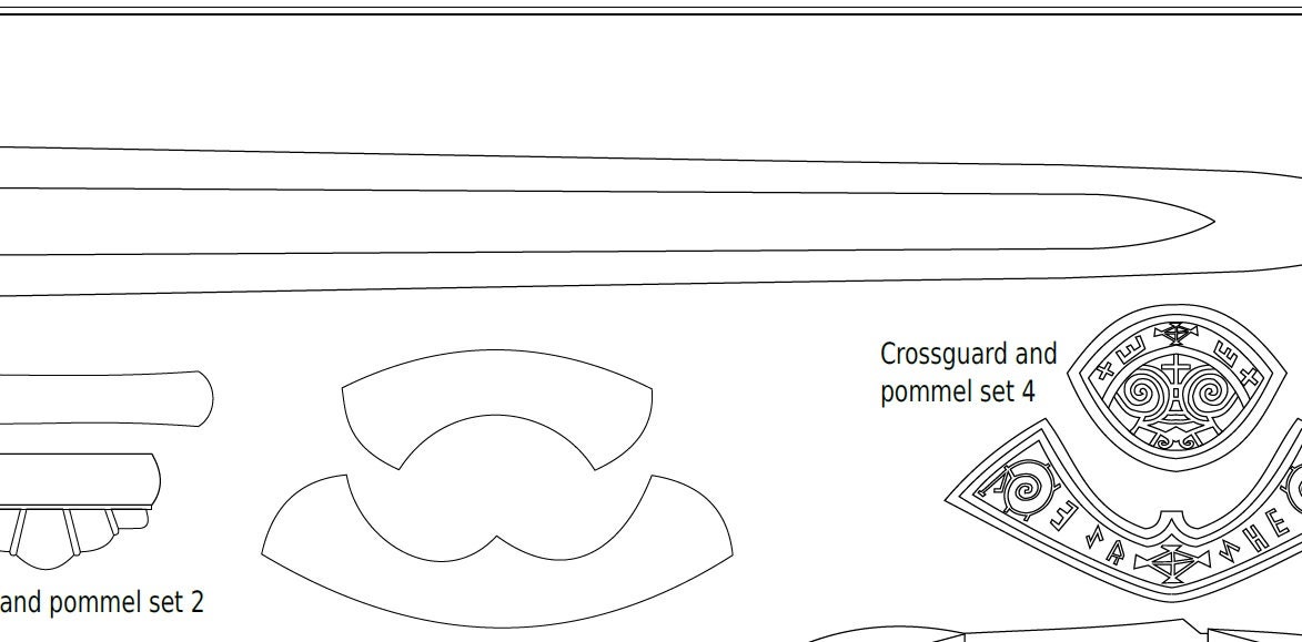 Viking Digital Template Set - Sword, Shield and Helmet - Etsy