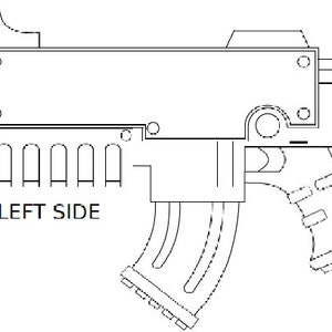 Basic Bolter (40K) Digital Reference Drawing for Prop Making - Etsy