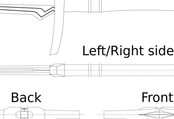 Loki's Dagger 2021 Digital Reference Drawing for Prop - Etsy