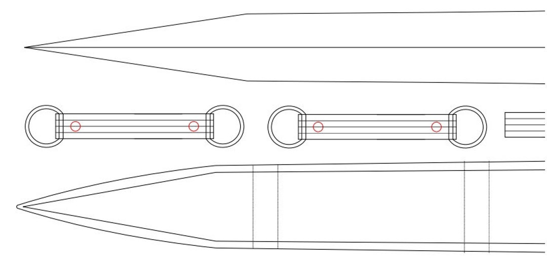 Roman Gladius Sword Digital Reference Drawing for Prop Making ...