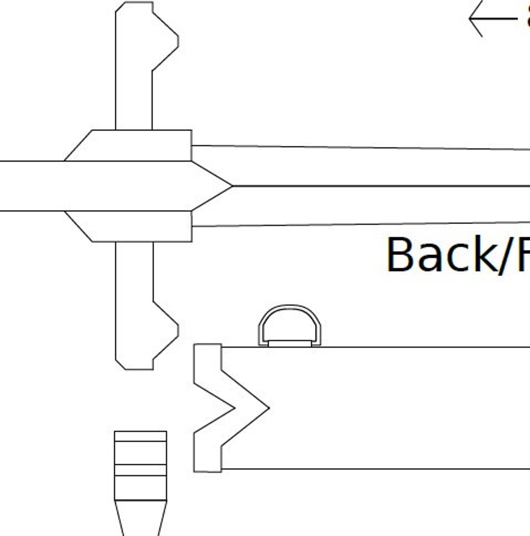 Sunlight Straight Sword Digital Reference Drawing for Prop Making - Etsy