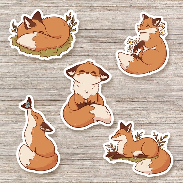 Fox Sticker - Etsy