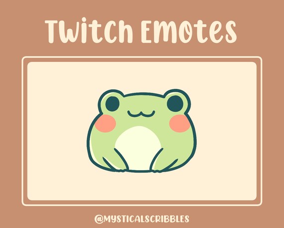 Twitch Emote Single Emote Cute Froggy - Etsy