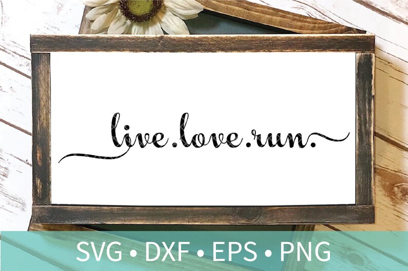 Runner Live Love Run SVG DXF Stencil Cutting File - Runner SVG - Runner ...