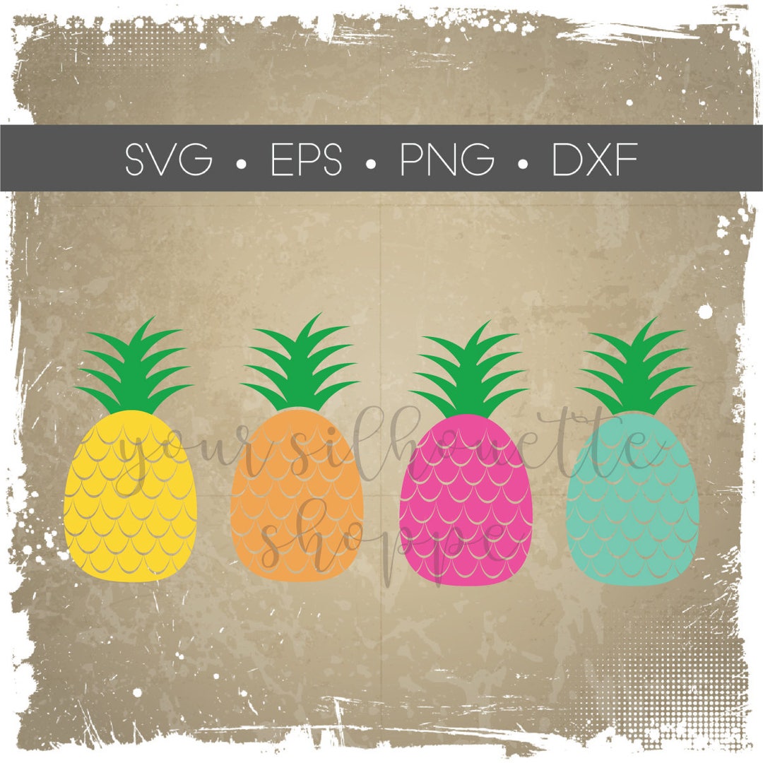 Pineapple SVG - Pineapple Cutting File - Pineapple Silhouette File for ...