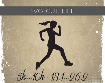 Runner Girl SVG Cutting File PNG Runner Girl Digital Download File for ...