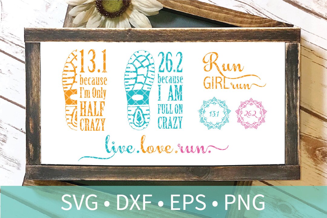 Runner SVG DXF Silhouette Cut File Pack - Mandala SVG - Runner Cutting ...