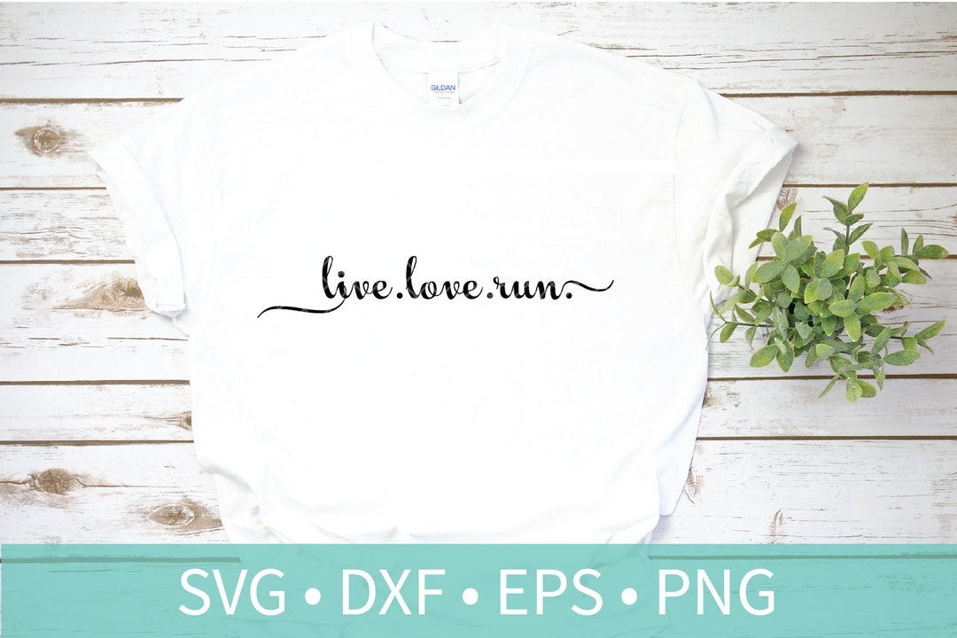 Runner Live Love Run SVG DXF Stencil Cutting File Runner SVG - Etsy