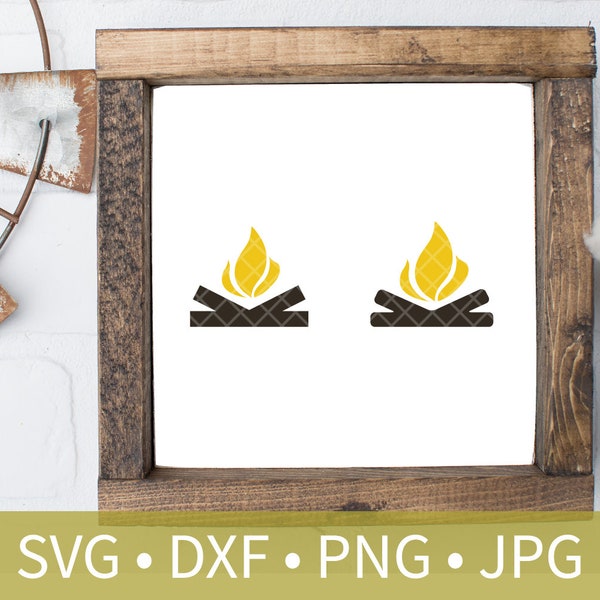 Log Fire Svg - Etsy
