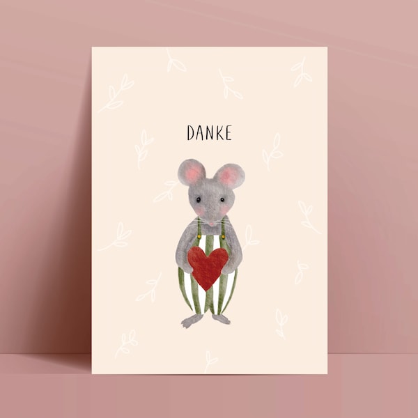 Aquarellkarte kita abschied - Etsy.de