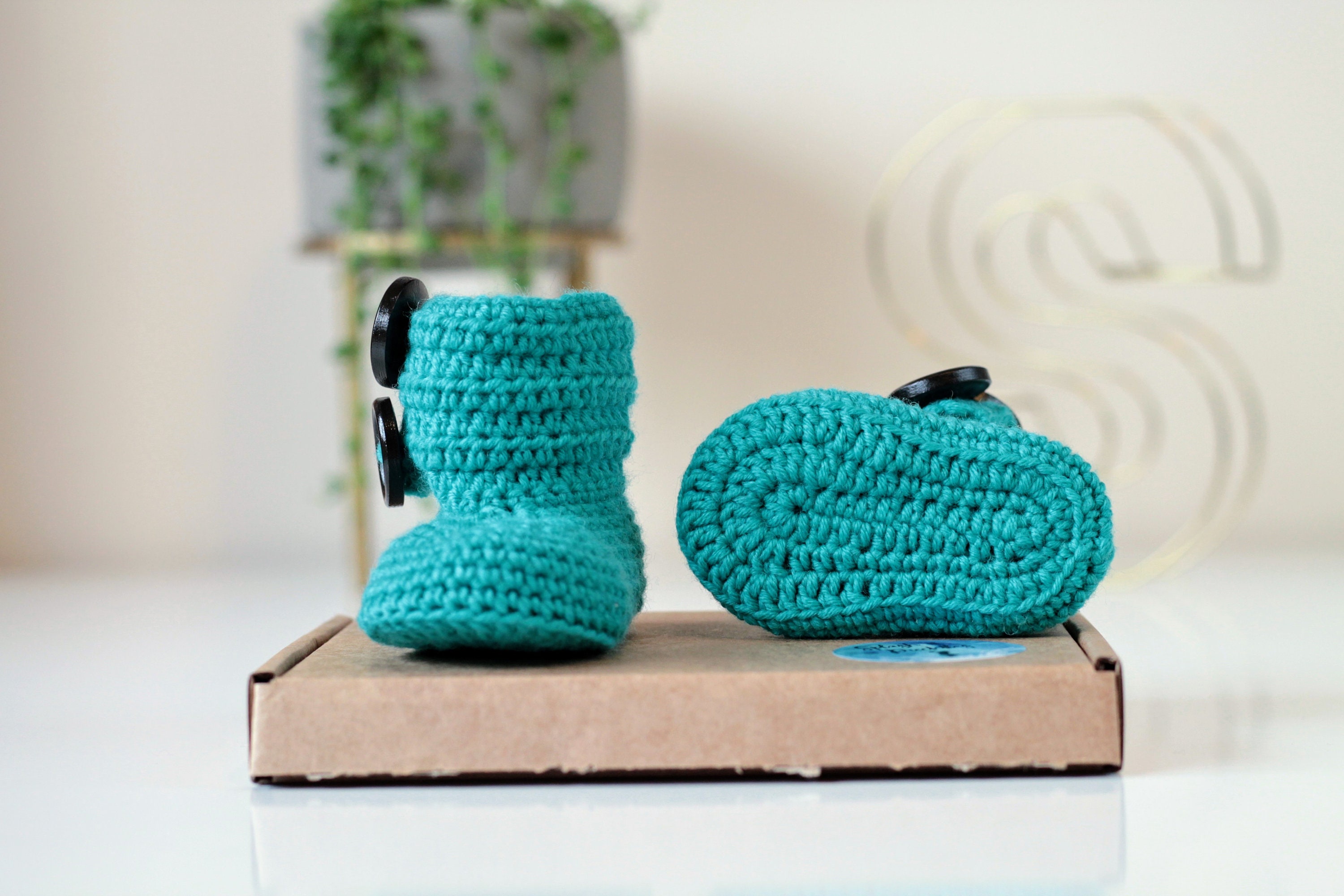 Neutral Baby booties / Newborn Baby Shoes / Photo Prop / | Etsy