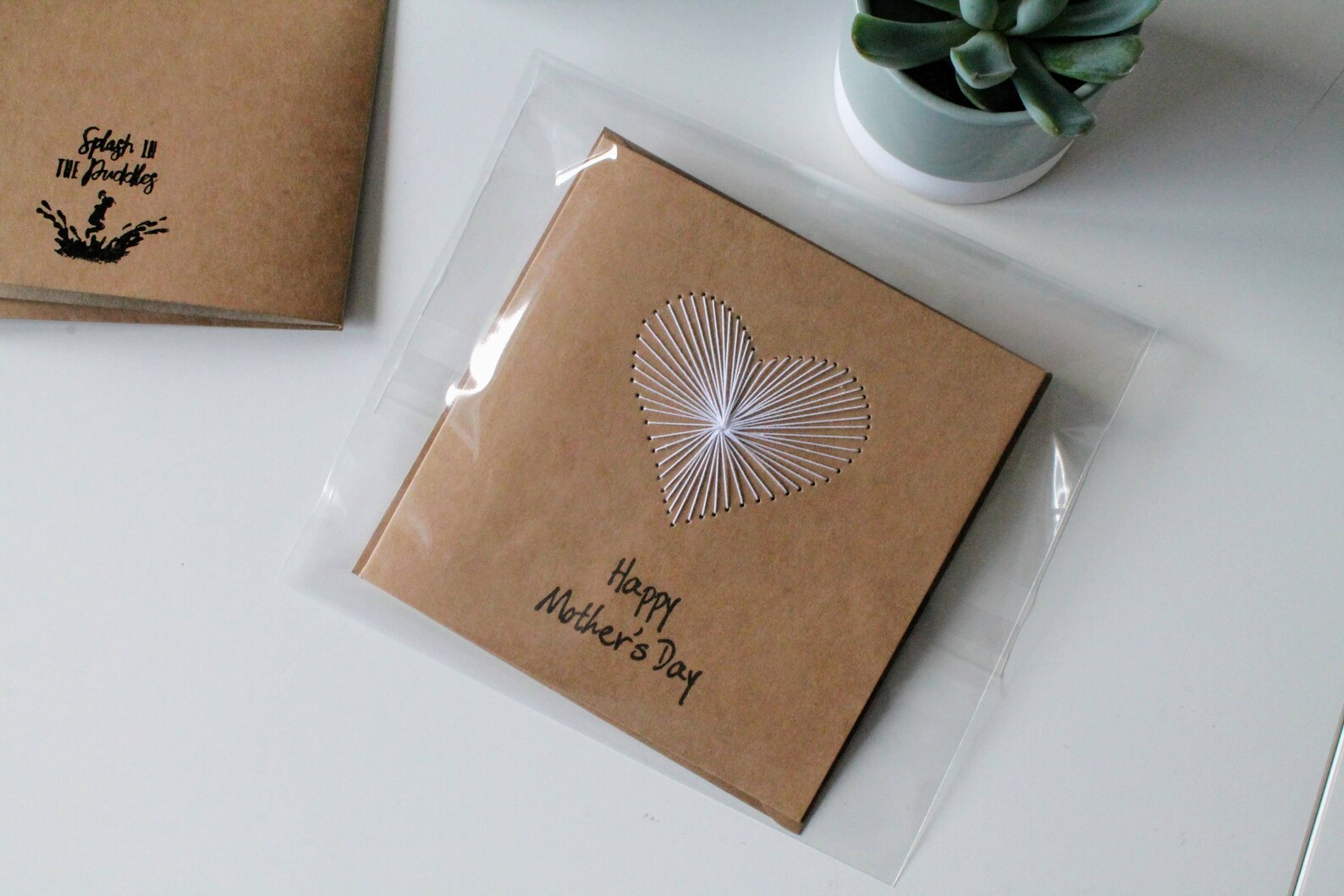 Handmade Happy Mother's Day Card / Heart Shaped Mothers Day Card ...
