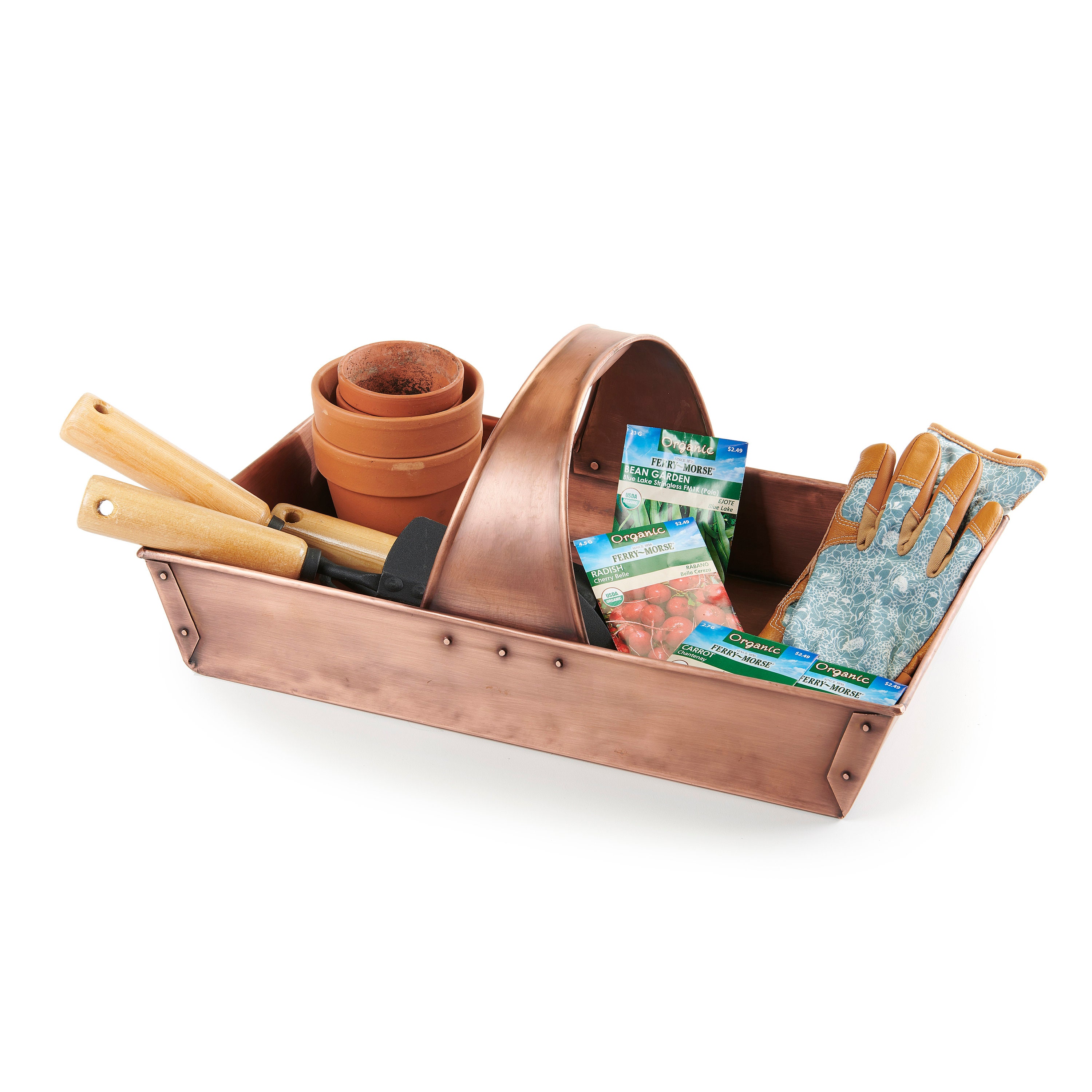 Large Pure Copper Garden Trug Basket - Etsy