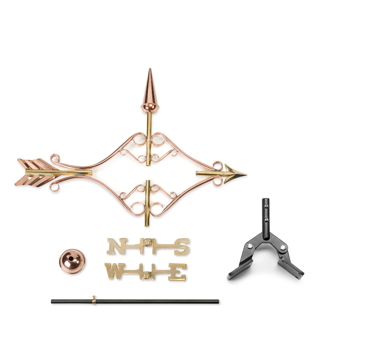 Victorian Arrow Weathervane Pure Copper With a Roof Mount or - Etsy