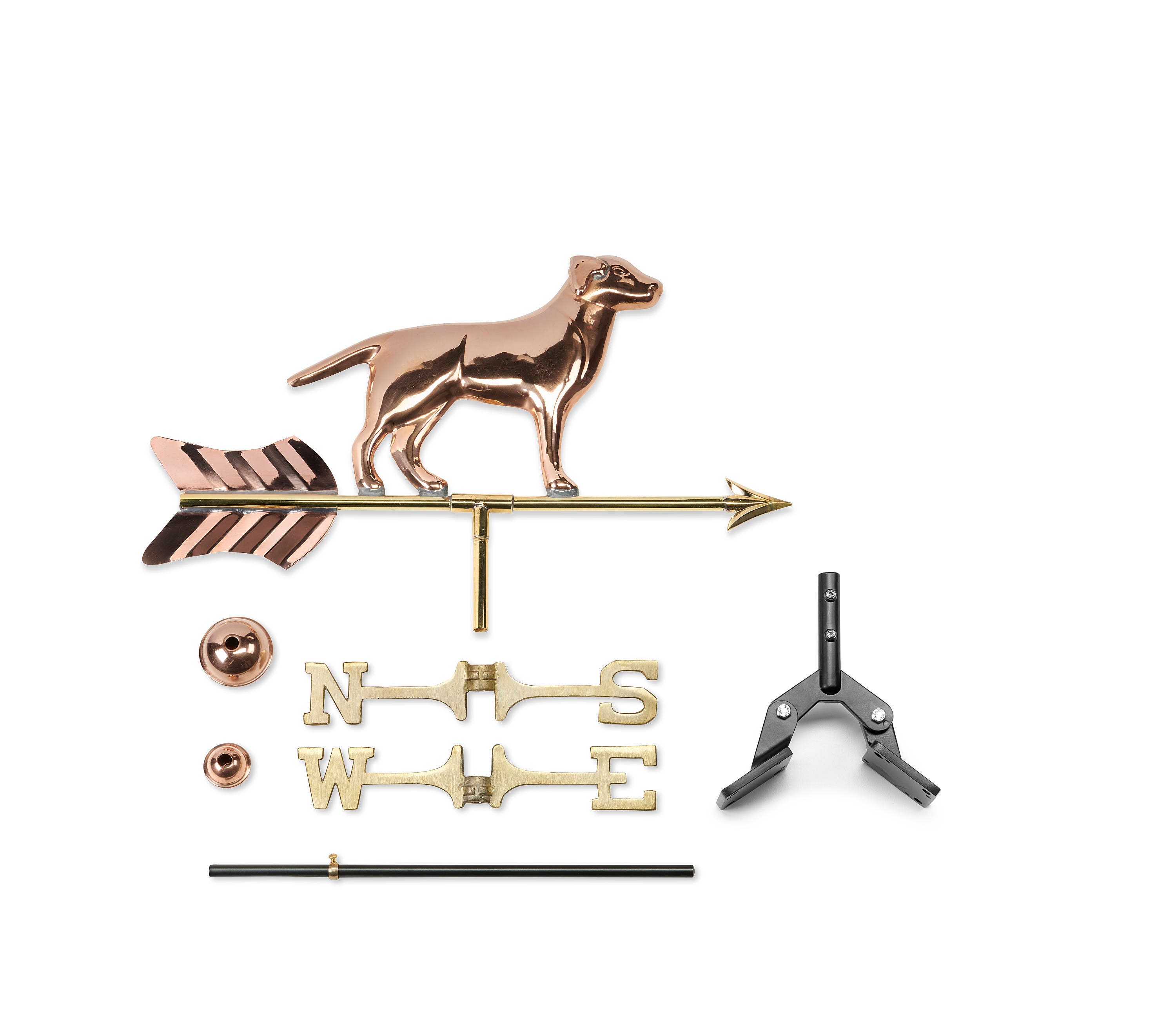 Labrador Retriever Weathervane Pure Copper With a Roof Mount | Etsy