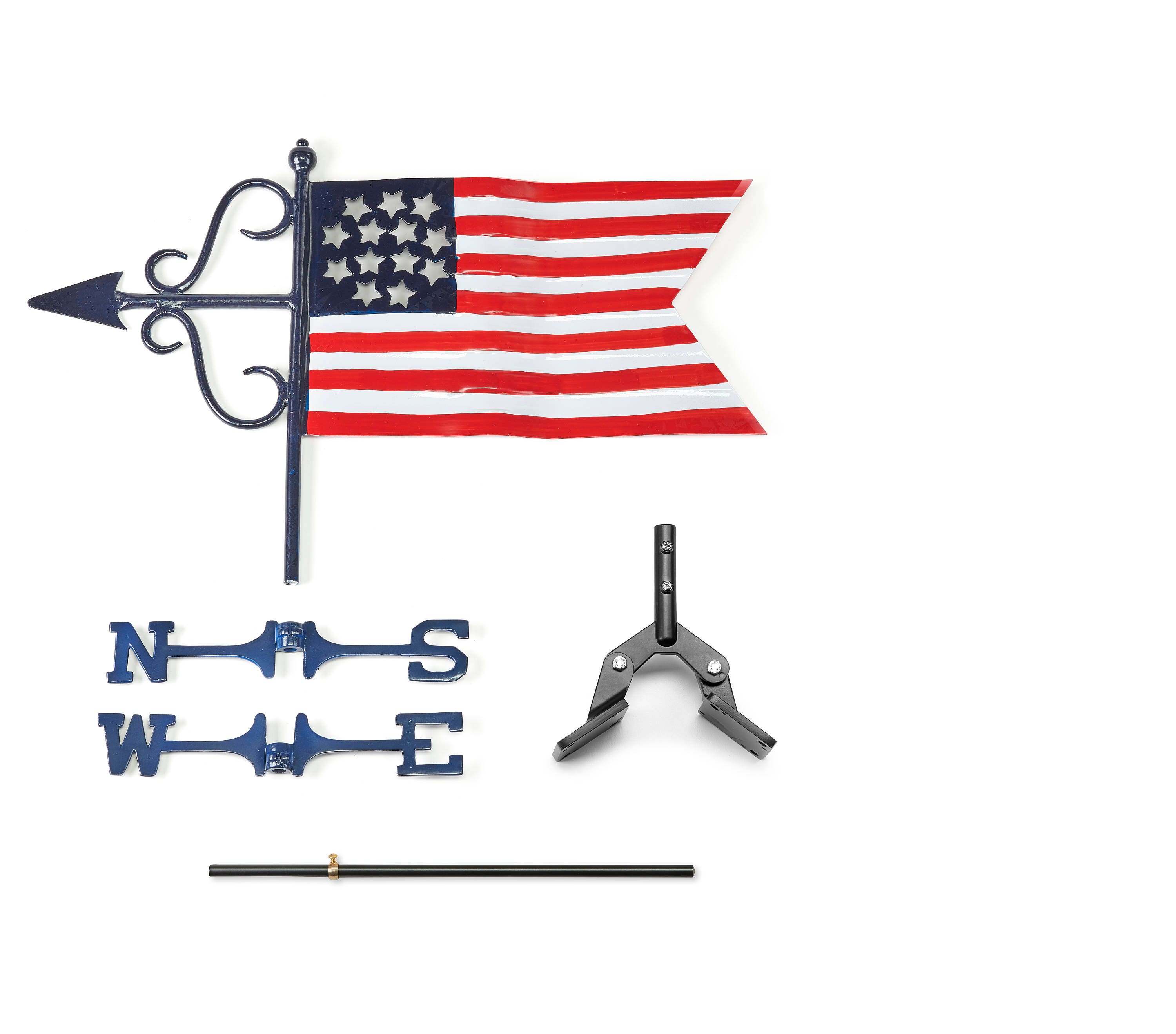 Americana Flag Weathervane With a Roof Mount or Garden Pole - Etsy