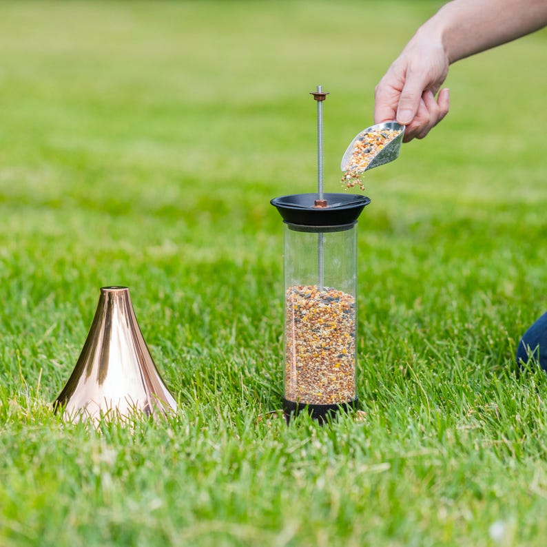 Castella Turret-inspired Pure Copper Bird Feeder - Etsy