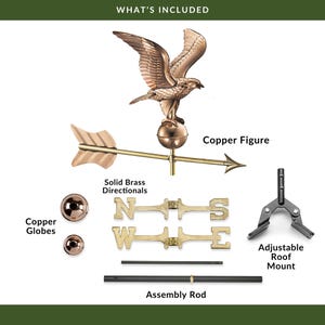 Eagle Weathervane - Pure Copper With Roof Mount, by Good Directions - Etsy